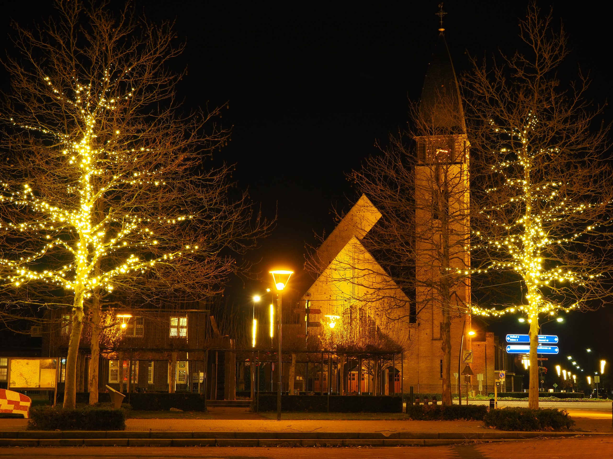 Centrum Boekel in kerstsfeer